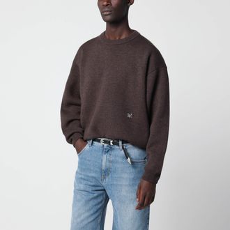 Willy Chavarria Brauner Chavarria-Pullover aus Wolle