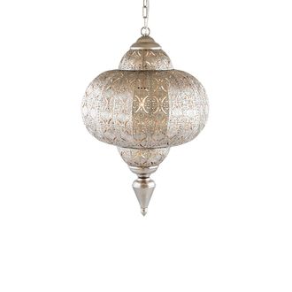 Pajoma H&auml;ngelampe Marocco, klein 16x28 cm aus Metall gefertigt mit Stecker