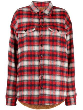 Dsquared2 chemise &agrave; carreaux - Rouge