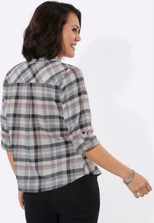 Witt Klassische Bluse Karo-Bluse Langarm