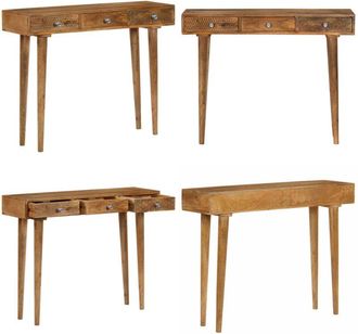 vidaXL Konsolentisch Mangoholz Massiv 102 x 30 x 79 cm - Mangoholz Tisch - Massiver Konsolentisch