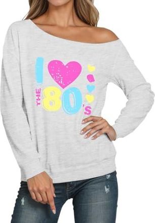 Generic 2026 Pull dautomne &agrave; Manches Longues sans Capuche pour Femme - sans Manches - &Eacute;paules d&eacute;nud&eacute;es - Haut d&eacute;contract&eacute; avec Motif imprim&eacute; pour Le Quotidien