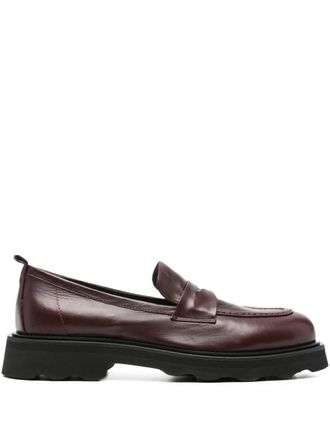 Pomme D'Or mocassins Nicky en cuir - Rouge