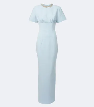 Rachel Gilbert Robe longue Dovetta &agrave; ornements