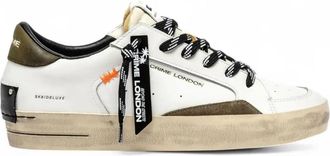 Crime London Baskets basses SK8 Deluxe Olive Ember