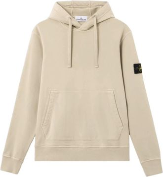 Stone Island Cotton Fleece- Garment Dyed Desert - - Sweatshirts & Hoodies - Herren - Beige - XL