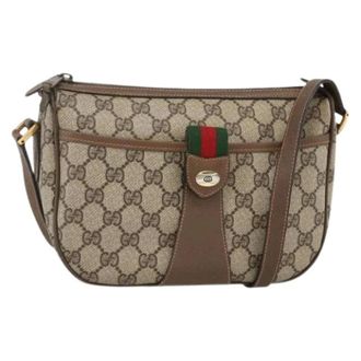 Gucci Pre-owned Vintage GG Shoulder Bag - Femme - Pre-owned - Beige - Taille: ONE Size