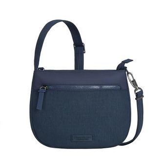 Travelon Sac à bandoulière antivol Metro, Navy Heather, One Size