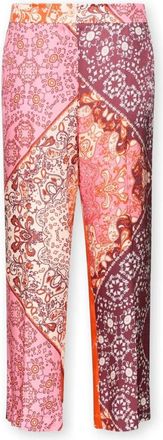 Elena Miro Femme, Pantalons, Multicolore, Taille: 50 FR Pantalon Imprim&eacute; en Viscose