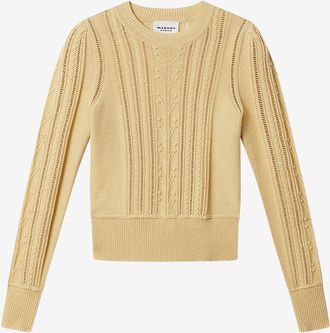 Isabel Marant Pull Kalyn - Femme - Jaune Clair - Taille 34 - Marant &Eacute;toile