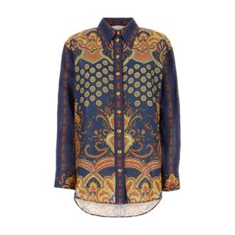 Valentino Garavani Shirt In Lino Paisley Medaglioni Voyage Imaginaire - - Blouses & Shirts - Damen - Mehrfarbig - S