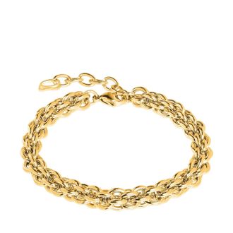 Coeur de Lion Armband - Armband Mesh Chain Classic - Gr. ONE SIZE - in Gold - f&uuml;r Damen