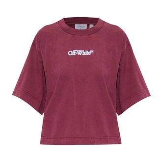 Off-white Das Logo T-Shirt - - Tops - Damen - Lila - S