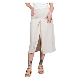 Ferrante Femme, Jupes, Beige, Taille: 40 FR Midi Skirt