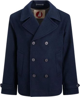 Murphy & Nye Homme, Manteaux, Bleu, Taille: XL Double-Breasted Manteaux