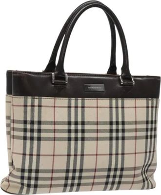 Burberry Pre-owned Nylon sacs-main - Femme - Pre-owned - Beige - Taille: ONE Size