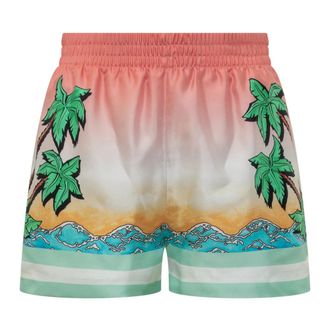 Casablanca Shorts mit elastischem Bund und Taschen - - Shorts - Damen - Mehrfarbig - XS
