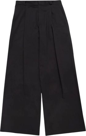 BONSAI Femme, Pantalons, Noir, Taille: 38 FR Super Loose Fit Pant
