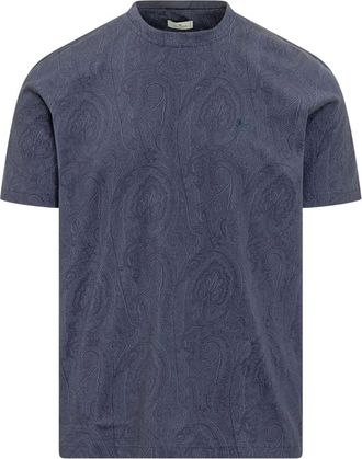 Etro Homme, Tops, Bleu, Taille: L T-shirt Roma