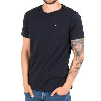 Tommy Jeans Herren Tjm Xslim Jersey Tee Dm0dm04411 Langarmhemd, Black (Tommy Black), XS EU
