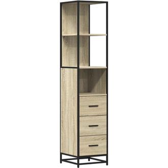 vidaXL Armoire de salle de bain ch&ecirc;ne sonoma 35x37,5x166 cm - Vidaxl