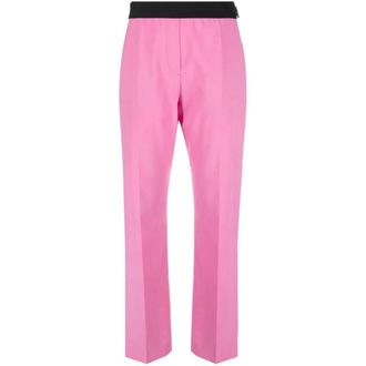 Msgm Lederhose - - Trousers - Damen - Rosa - S