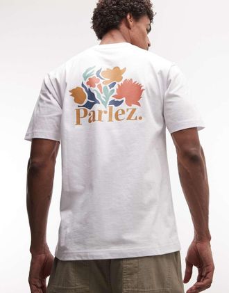 Parlez Clothing Eldora - T-shirt &agrave; manches courtes &agrave; imprim&eacute; graphique au dos - Blanc