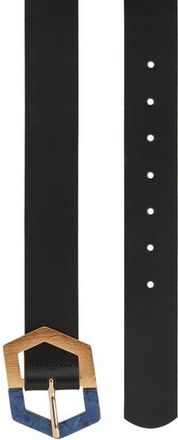 Au Printemps Paris Rindsledergürtel - Schwarz