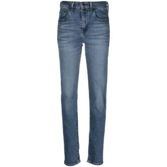 Levi's Femme, Jeans, Bleu, Taille: W27 L30 Jean Droit Taille Haute 724