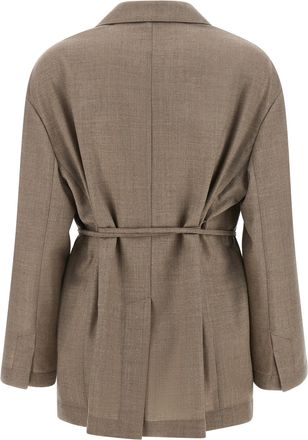 Brunello Cucinelli Fresh Wool Blazer - Beige