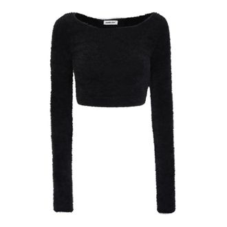 AMBUSH Cropped Pullover - - Knitwear - Damen - Schwarzk - L