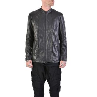 La Haine Inside Us Homme, Vestes, Noir, Taille: XL Veste de motard en cuir souple