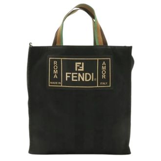 Fendi Pre-owned Pequin Nylon Tote Bag - - Pre-owned - Damen - Schwarzk - ONE SIZE