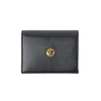 Versace Femme, Accessoires, Noir, Taille: ONE Size Embl&egrave;me Leather Wallet