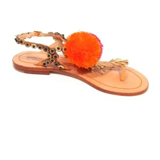 Maliparmi Rafia Croc Sandal - - Shoes - Damen - Mehrfarbig - 37 EU