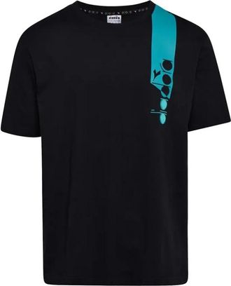 Diadora Icon T-Shirt - - Tops - Herren - Schwarzk - L