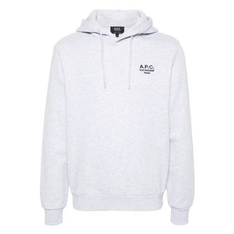 A.P.C. Klassische Baumwollkapuzenpullover f&uuml;r M&auml;nner - - Sweatshirts & Hoodies - Herren - Grau - XL