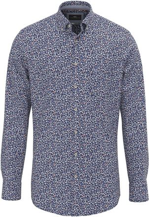 Fynch-Hatton Hemd aus Baumwolle mit floralem Allover-Print und Button-Down-Kragen Peach / 3XL