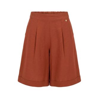 Trussardi Shorts Bermuda &eacute;vas&eacute;s - Femme - Shorts - Brun - Taille: 38 FR
