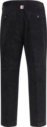 Thom Browne Tightly Woven Corduroy Chino Pants - Black