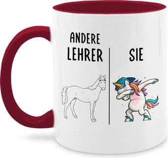 Shirtracer Tasse Tassen 325ml - Andere Lehrer Dabbing Einhorn | Geschenk Lehrer | Abschiedsgeschenk Lehrer Geschenk Weihnachten | Abschlussgeschenk Bester Lehrer