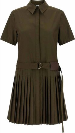 Loewe Robe Au Genou - Vert