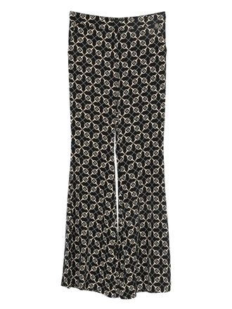 Babylone Paris pantalon de jogging &agrave; motif - Noir