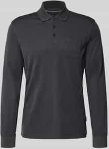 Bugatti Regular Fit Poloshirt aus Baumwoll-Mix mit Brusttasche
