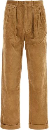 Polo Ralph Lauren Homme, Pantalons, Brun, Taille: W30 Pantalon Droit en Velours C&ocirc;tel&eacute;