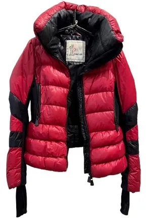 Moncler Red And Black Ski jacket Size S