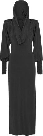 Rotate Rotate Birger Christensen, Femme, Robes, Noir, Taille: 40 FR Slinky Hooded Dress