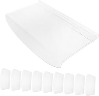 SOLUSTRE 10 St&uuml;ck Teiliges Transparentes Schuhregal aus Kunststoff Wandmontage Schuhhalter f&uuml;r Sneaker High Heels Slipper Platzsparendes Wandregal f&uuml;r Zuhause 