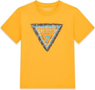 Guess T-Shirt L6GI00 K8HM4 Gelb Regular Fit