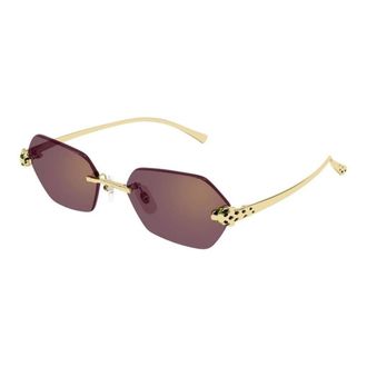 Cartier Panth&egrave;re Massai Sonnenbrille - - Accessories - Damen - Gelb - 55 MM